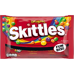 SKITTLES Original Chewy Candy Fun Size Candy, 10.72oz