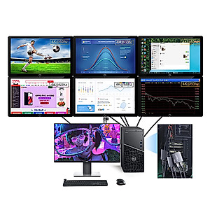 USB 3.0 to Dual HDMI Adapter - 4K+4K 60Hz Ultra HD - Built-in DisplayLink DL6950 Chip - Extend Screen to Multiple Monitor TV Compatible with Windows,Mac OS,Android,Chrome OS,Ubuntu(HDMI+HDMI)