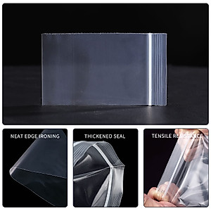 1000pcs 2"x 2" Clear Small Plastic Bags - Transparent Reusable Baggies for Jewelry, Coins, Candy - JINYONBAG Little Plastic Bags