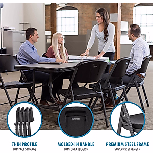 Lifetime Folding Chair with Black Color Model#80887U (4, Black)