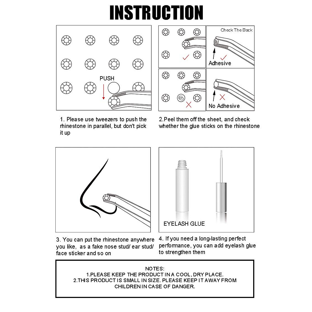 Magitaco Face Jewels Eye Gems Rhinestone Stickers Makeup Rhinestones for Eyes Self Adhesive Rhinestones Rainbow Crystal Body Nail Face Gems Stick On for Women