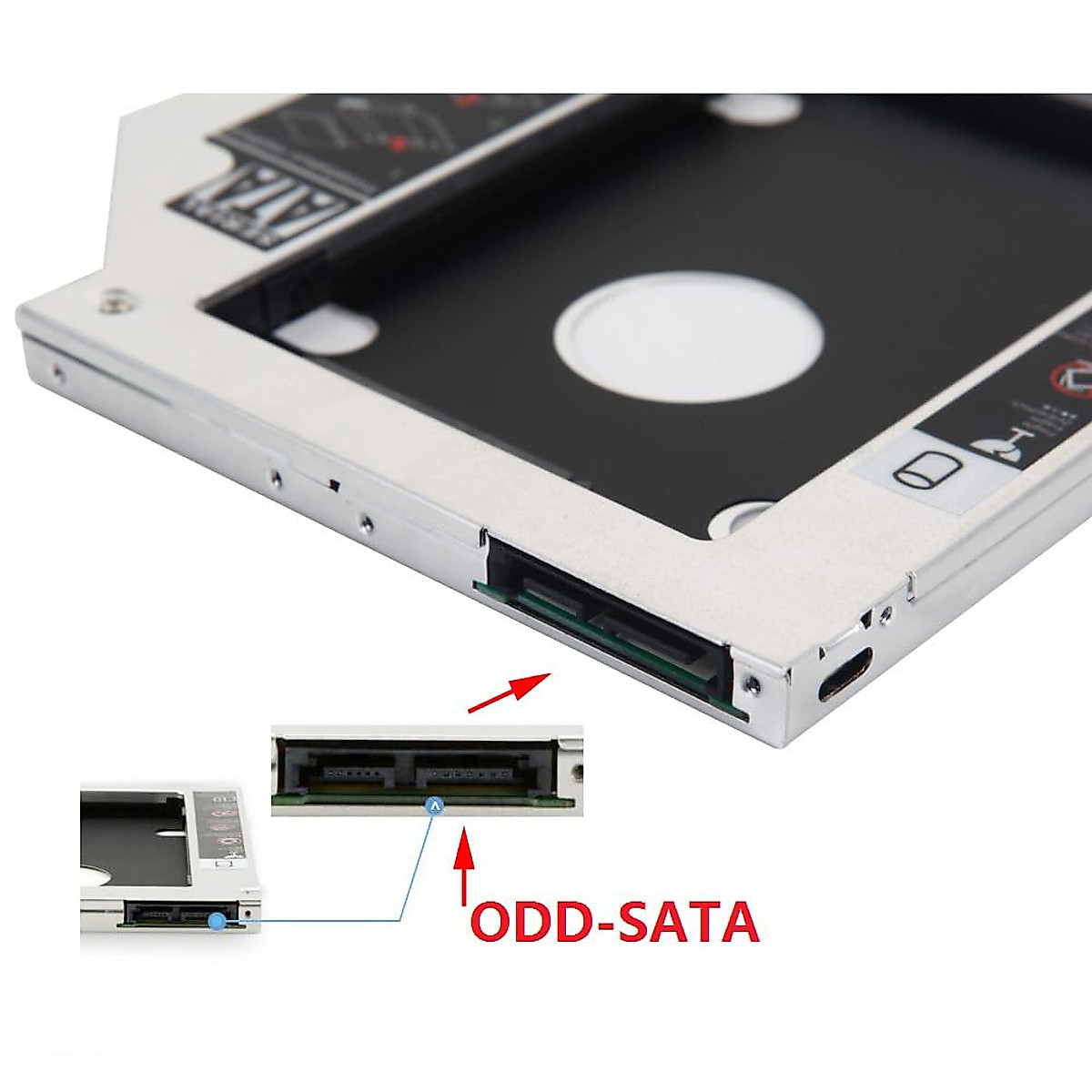 DY-tech 2nd SSD HDD Hard Drive Caddy for Dell Inspiron 15 3521 3537 5555 5558 5559 SU-208GB