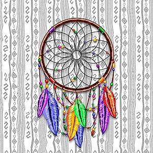 CafePress Dreamcatcher Rainbow Feathers Mugs Ceramic Coffee Mug, Tea Cup 11 oz