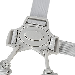 Universal High Chair Straps, Easy to Use Safety and Comfort Material 5 Point Baby Safety Strap Belt Sturdy Lightweight for Stroller for Pushchair(Gray Button 5-Point Strap)