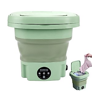 Mini Washing Machine, Foldable Washing Machine, 8L Large Capacity Portable Washing Machine, 3 Modes Deep Cleaning Half Automatic Washt Laundry Machine, Suitable for Washing Small Pieces of Clothing