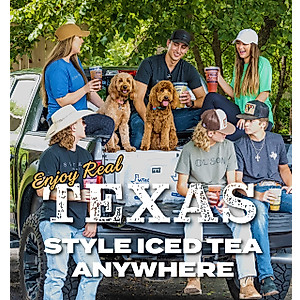 HTeaO Iced Tea Sachets - Watermelon Black Tea Mix for Cold Brew - 4 Gallons Per Package - Real Texas-Style Flavored Iced Tea in 5 Minutes (Pack of 8 Sachet Bags)