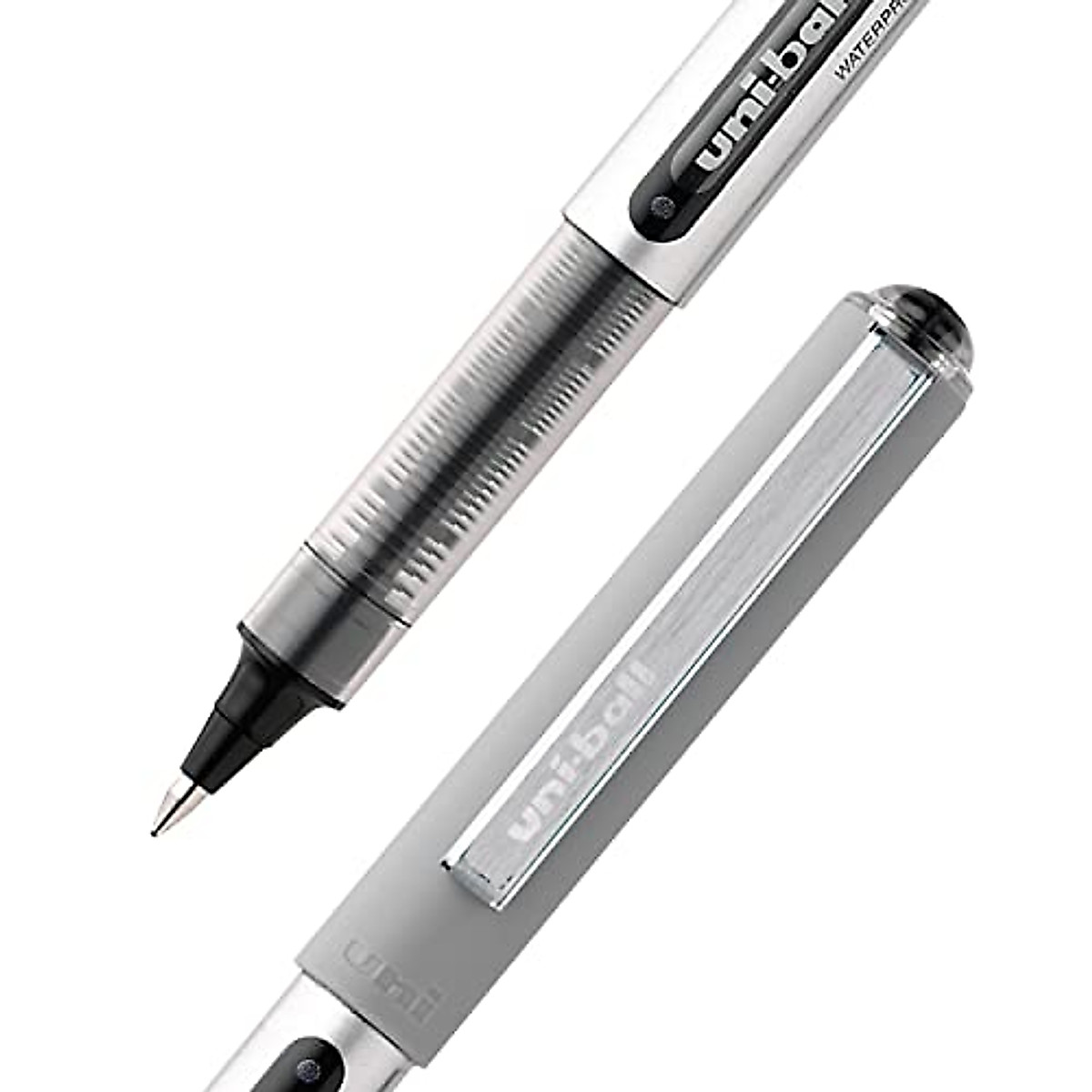 uniball Vision Rollerball Pens with 0.7mm Fine Point, Black, 4 Count