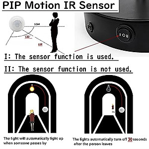 SKIVTGLAMP Nature Wood Wall Sconce Rechargeable Battery Operated LED PIP Motion IR Sensor Wall Lamp, No Drilling Cordless Farmhouse Wall Mounted for Rustic House Number Customizable Circular