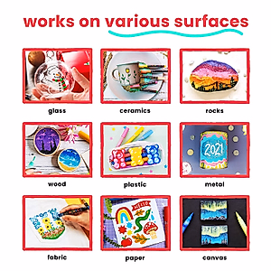 Chalkola Ultimate Bundle: 10 Dot Markers for kIds + 40 Acrylic Paint Markers (3mm)