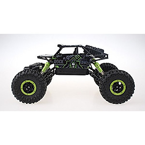 Click N' Play Remote Control Car 4WD Off Road Rock Crawler Vehicle 2.4 GHz, Green