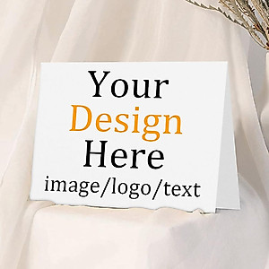 Custom Photo Greeting Card with Envelope - Personalize with Your Own Photo/Logo/Text for All Occasions, Christmas, Holidays, Weddings, Birthdays, Graduations, Thank You Cards 1-1000PCS