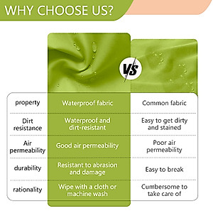 Tikitup Papasan Chair Cushion Cover, Water Resistant Outdoor Papasan Cushion Cover Only, 55in Egg Chair Cushion Cover Unfading Soft Skin-Friendly Polyester (Fruit Green 55in)