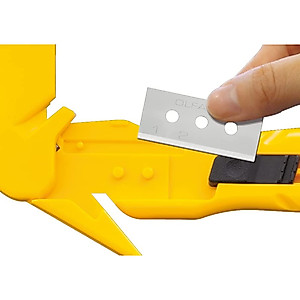OLFA Concealed Blade Safety Utility Knife (SK-10) - Multi-Purpose Safety Cutter w/Concealed Blade, Tape Splitter, & Non Slip Ergonomic Handle, Replacement Blades: OLFA SKB-10 Safety Blades