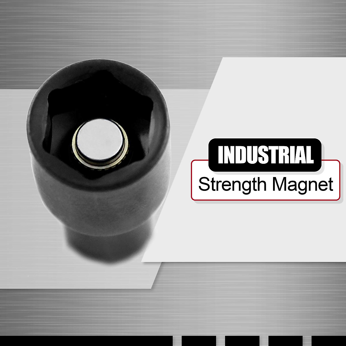 ARES 70651-1/4-Inch Magnetic Impact Nut Driver - Impact Grade Nut Setter with Industrial Strength Magnet