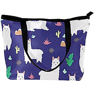 Tote Bag Women Satchel Bag Handbag Stylish Tote Handbag for Women Hobo Bag Fashion Crossbody Bag, cartoon animal alpaca