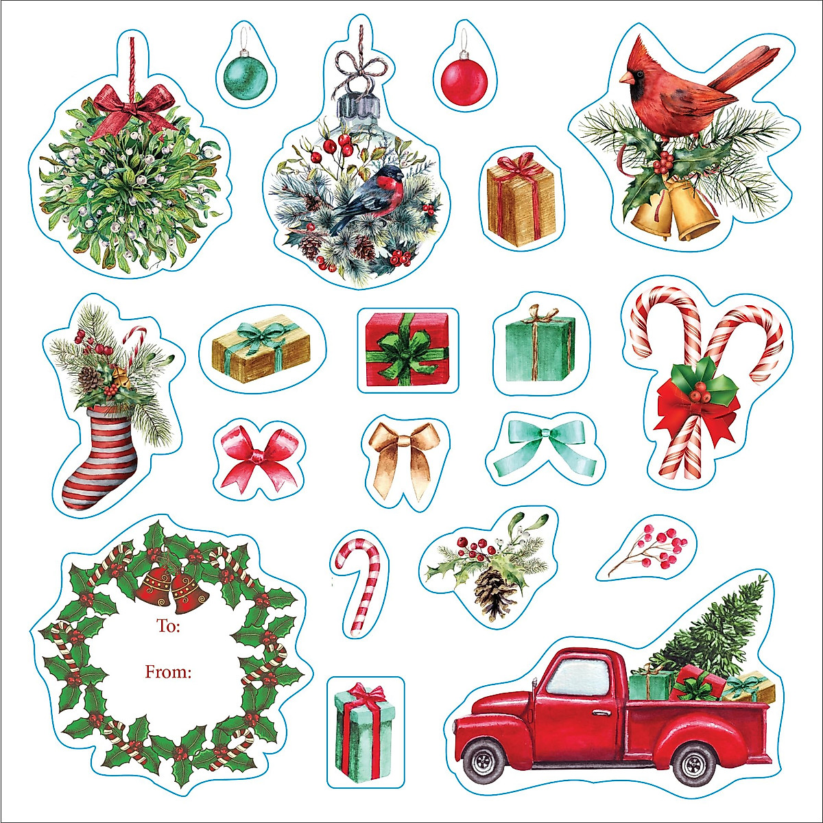 Merry & Bright Christmas! A Festive Sticker Book (over 500 holiday stickers!)