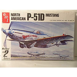 AMT Models-1/72 Scale North American P-51D Mustand-Plastic Model Kit