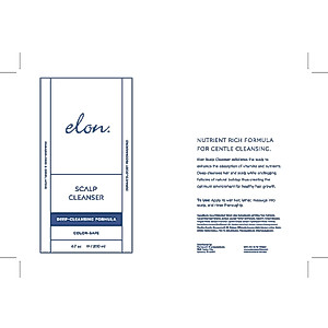Elon Thinning Hair Scalp Cleanser - Revitalizing & Exfoliating Scalp Treatment for Hair Growth – For Women & Men – Color Safe & Paraben Free (6.7 Oz.)
