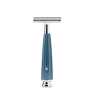 MÜHLE RYTMO 4-piece Pure Badger Double Edge Safety Razor (Closed Comb) Shaving Set For Men - Perfect for Every Day Use, Barbershop Quality Close Smooth Shave