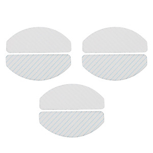 Fdit 6 Pcs Mop Cloth Pads Replacement for Yeedi Vac 2pro Vacuum Cleaner Washable Reusable Mop Cloth Pads Replacement Parts Sweeper Accessories