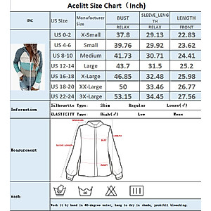 Acelitt Womens Casual Lightweight Long Sleeve Zip up Zipper Striped Knit Sweaters Hoodies Sweatshirts Pullover Jackets Large Gray2