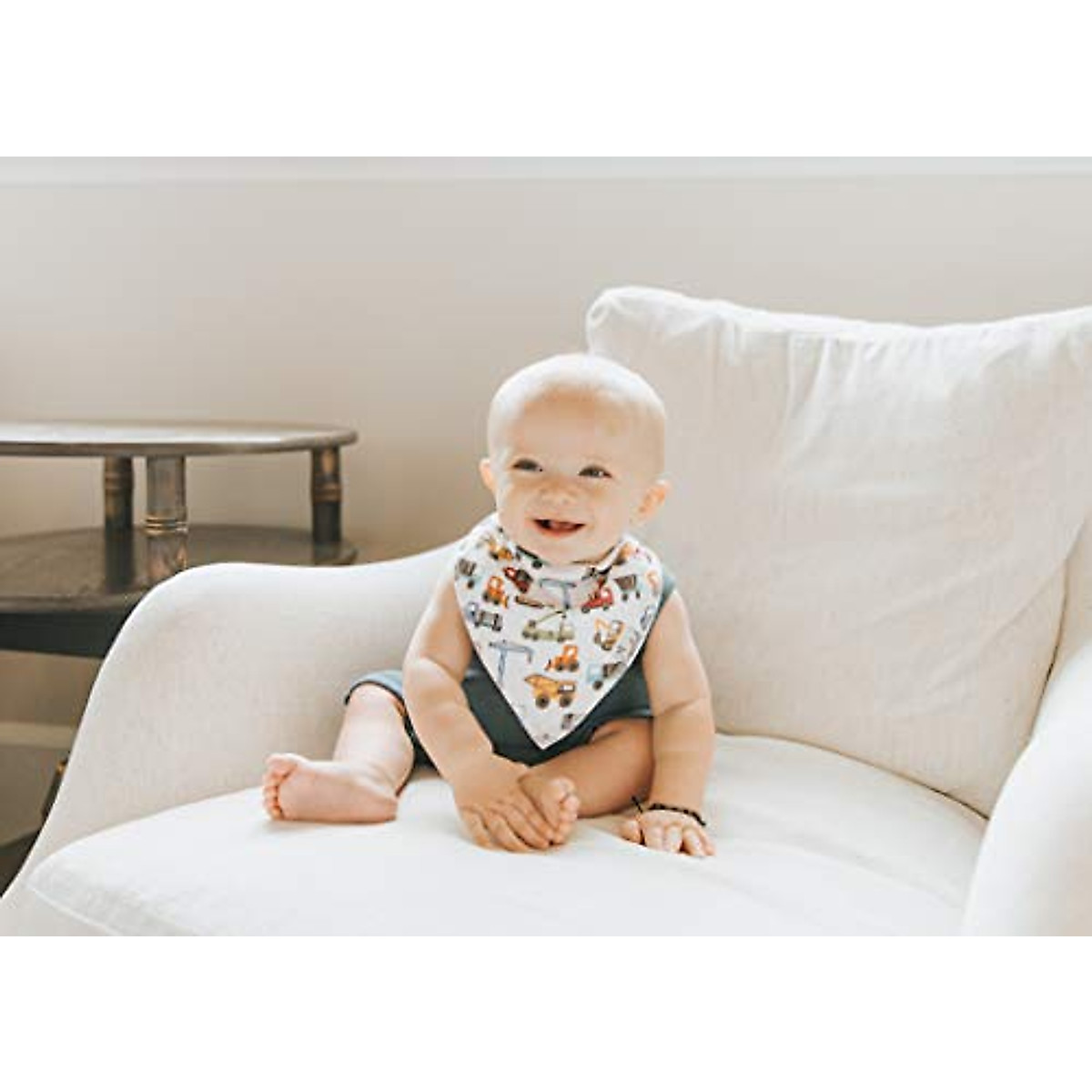 Copper Pearl Baby Bandana Drool Bibs for Drooling and Teething 4 Pack Gift Set Diesel, Soft Set of Cloth Bandana Bibs for Any Baby Girl or Boy, Cute Registry Ideas for Baby Shower Gifts