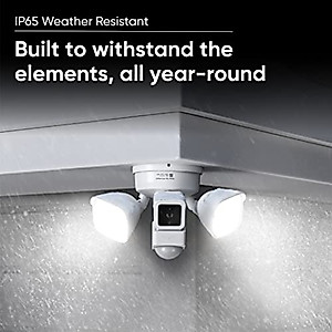 Wyze Cam Floodlight with 2600 Lumen LEDs, Wired 1080p HD IP65 Outdoor Smart Security Camera, Color Night Vision, 270-Degree Customizable Motion Detection, 105dB Siren, and Two-Way Audio