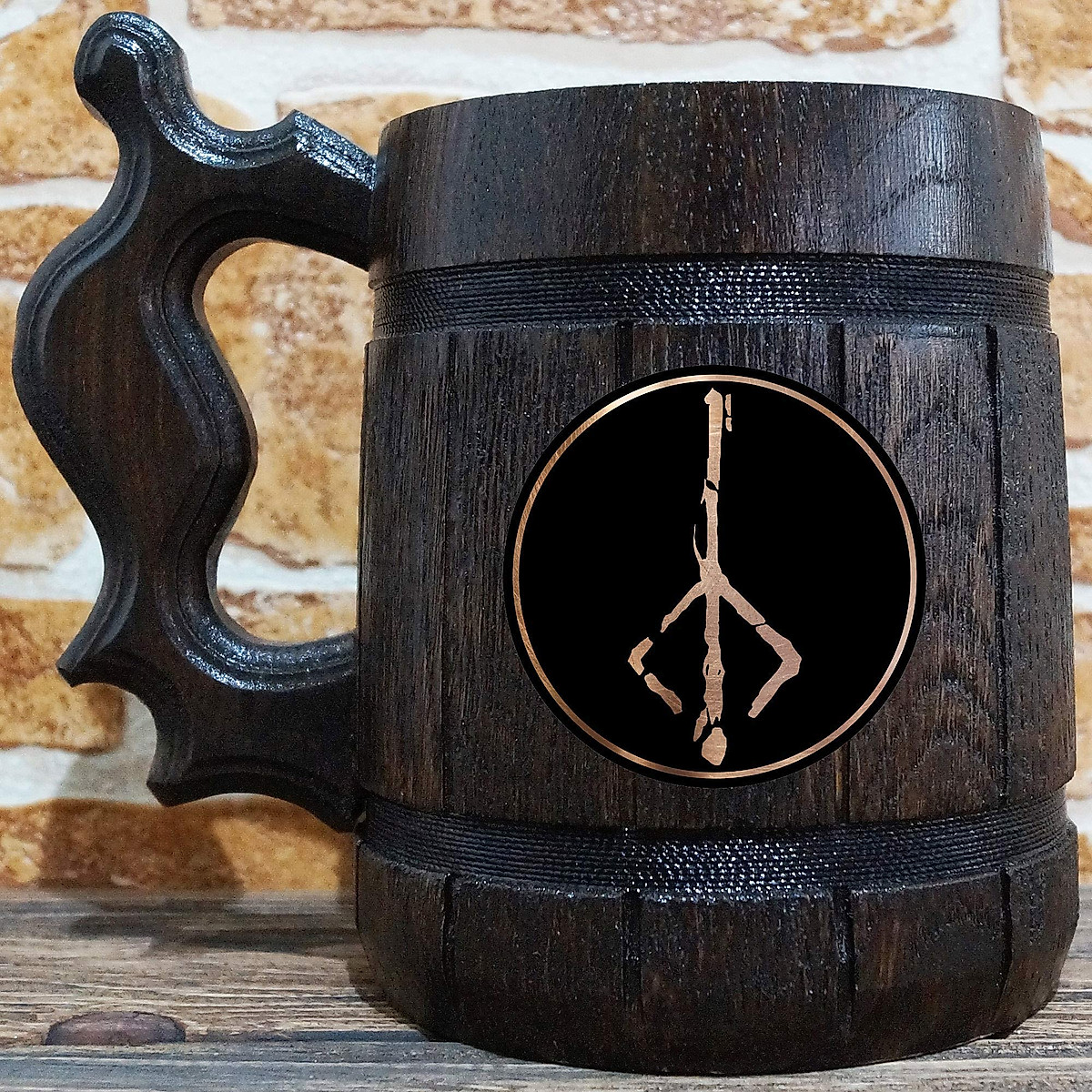 Bloodborne Tankard, Hunter's Mark Personalized Beer Mug, Video Game Engraved Beer Stein, Father's Day Gift, Groomsmen Gift, Custom Geek Mug