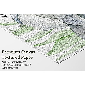 Baby Safari Animals Wall Art Prints - Nursery Decor - Set of 6-11x14 - Unframed - Watercolor