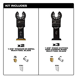 MILWAUKEE Universal Fit Open-LOK 5-Piece Oscillating Multi-Tool Set (49-25-1135)