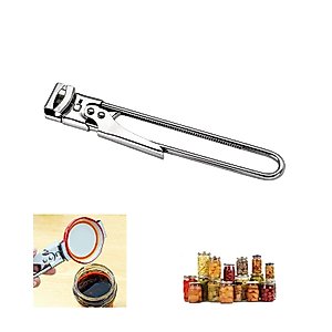2023 New Jar Opener for Weak Hands, Adjustable Stainless Steel Can Opener, Jar Gripper Tight Lid Opener, Kitchen Gadgets, Easy Jar Opener for the Elderly and Children (A1-1PCS-Standard Model)