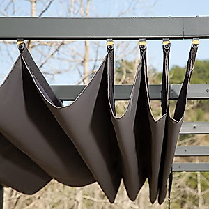 Domi 11x16ft Outdoor Retractable Pergola Against The Wall with Sun Shade Canopy, Pergolas and Gazebos Clearance, Patio Metal Canopy for Deck, Garden, Backyard