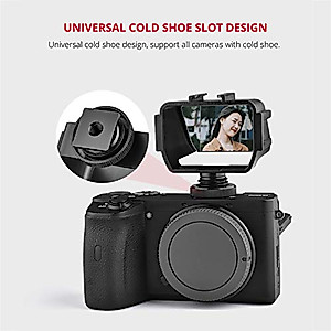 Flip Screen,Mirrorless Camera Universal Cold Shoe Mount Flip Screen Exhibition Stand,for Mirrorless Camera Photography Vlog Video