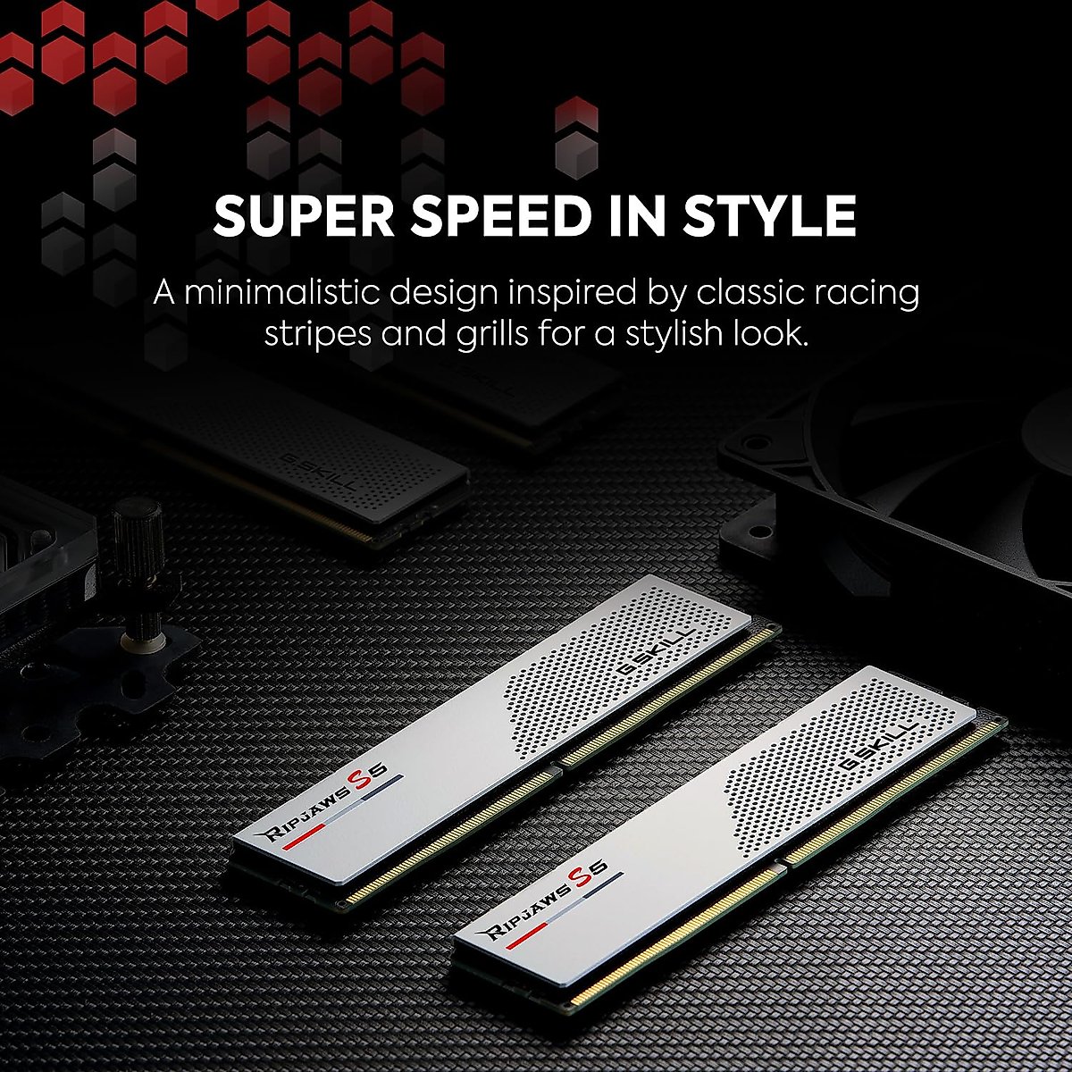 G.SKILL Ripjaws S5 Series (Intel XMP 3.0) DDR5 RAM 32GB (2x16GB) 5200MT/s CL36-36-36-83 1.20V Desktop Computer Memory UDIMM - Matte Black (F5-5200J3636C16GA2-RS5K)