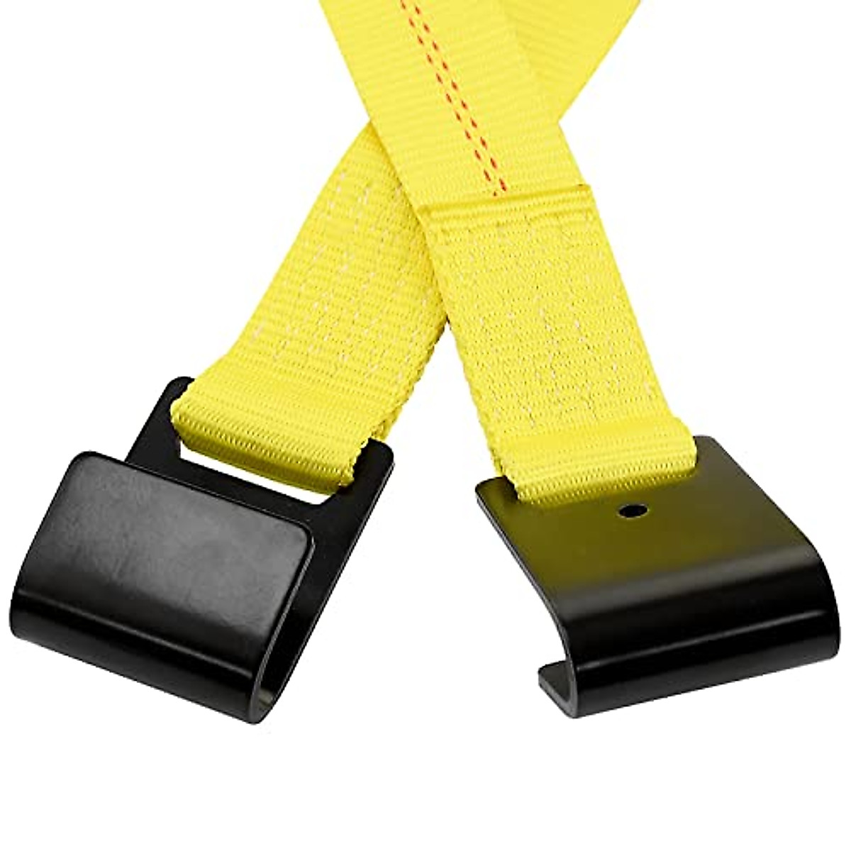 Robbor Tow Dolly Basket Straps with Flat Hook Heavy Duty Car Dolly Straps Universal Fit Most 14"-19" Wheels 10,000Lbs Webbing Break Strength Tire Bonnet