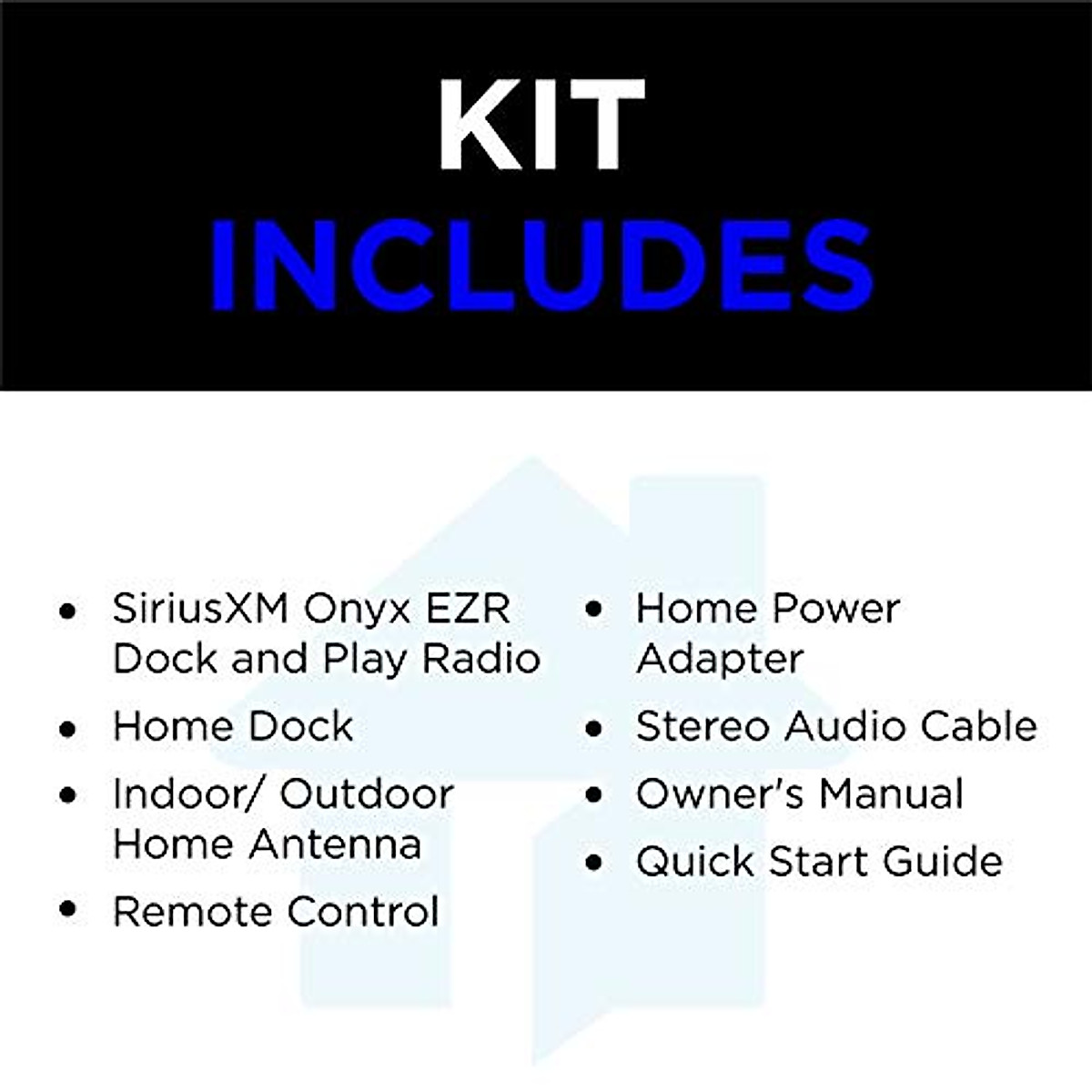 SiriusXM Onyx EZR Satellite Radio with Home Kit, Enjoy SiriusXM on your Home Stereo or Powered Speakers for as Low as $5/month + $60 Service Card with Activation