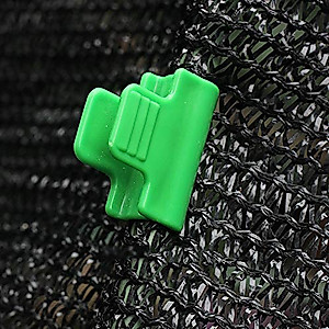 30 Pieces Greenhouse Clamps Film Row Cover Netting Tunnel Hoop Clip Frame Shading Net Rod Clip Greenhouse Film Clamps for Season Plant Extension Support, 11 mm/ 0.43 Inch