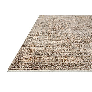 Loloi Angela Rose Blake Collection BLA-06 Oatmeal/Spice 7'-10" x 10'-2", .25" Pile Height, Fringe, Area Rug