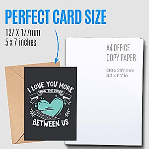 Long Distance Card for boyfriend, girlfriend, wife, husband. | Original card with envelope for long distance relationship or friendship | Unique present for someone who is going away