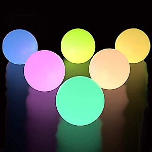 SMARTONICA Floating Light 6 Pack 16 Colors Pond Ball Lights with Remote Control 3 Lighting Modes 3 inch Waterproof Hot Tub LED Lights Kids Night Light Ball Lamp for Pool Party Decor
