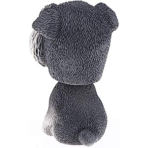FRECI Simulation Shaking Head Dog Bobble-Head Dog Toy for Car Interior Dashboard Ornament - Schnauzer