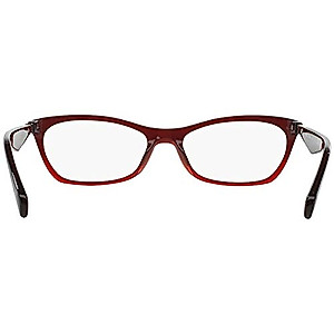 Prada PR 15PV Women's Eyeglasses Bordaux Gradient Red 53