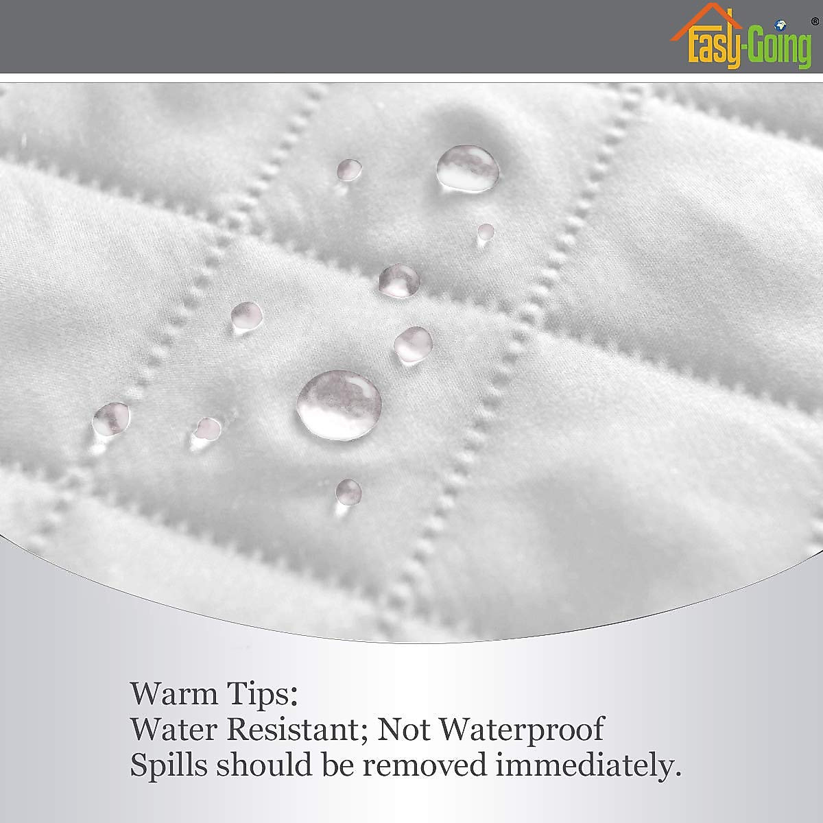 Easy-Going Reversible Oversized Couch Cover for 3 Cushion Couch Sofa Cover for Dogs Washable Water Resistant Furniture Protector Cover with Foam Sticks for Pet (Oversized Sofa, White/White)