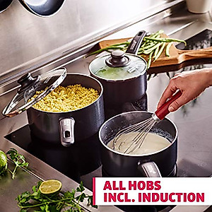 Kitchen Stories Searsmart Nonstick Frying Pan 24cm-Black-Induction Compatible-Oven Safe, 24 cm - Frypan