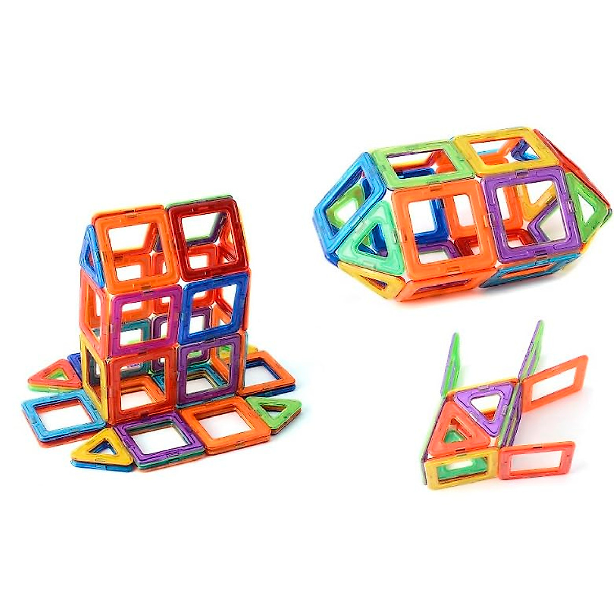 JDBF Magnetic Building Tiles Set for Kids | 30 Pieces Colorful, Durable, & Safe Construction Blocks | STEM Educational Toys for Creative Learning | Perfect for 3+ Years