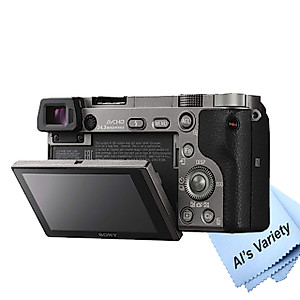 Sony Alpha a6000 (Graphite) Mirrorless Digital Camera with 16-50mm Lens + 32GB Card, Tripod, Case, and More (18pc Bundle)