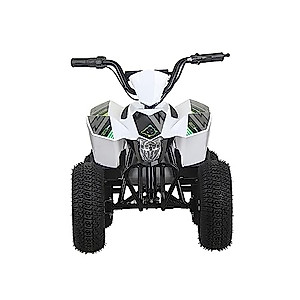SYX MOTO ATV CUB Electric Mini Dirt Quad 4 Wheeler EPA Approved for kids up to 110lbs,BLACK