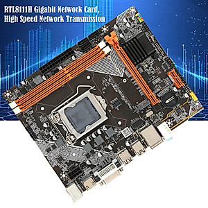 SHYEKYO M-ATX Computer Motherboard Desktop H61 M.2 Desktop Computer Motherboard Support DDR3 M.2 High Rate Hard Disk Interface, HDMI HD Graphics Card for PentiumCeleron Series