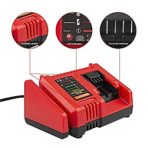 Super Fast 20V Charger for Black+Decker Tools 20V MAX Lithium Battery Charger, (BDCAC202B), LBXR20, LBXR2020, LBXR2020-OPE, LBX4020, LB2X4020, LB2X4020-OPE, LB20, LBX20, LBXR2520