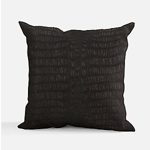 Alligator Fabric, Soft Textured Crocodile Vinyl Faux Leather, Gator Skin Embossed Upholstery DIY Craft and Clips Pleather Sheets – Individual 1 Yard Cut 36”x54” (Red/Black Print)